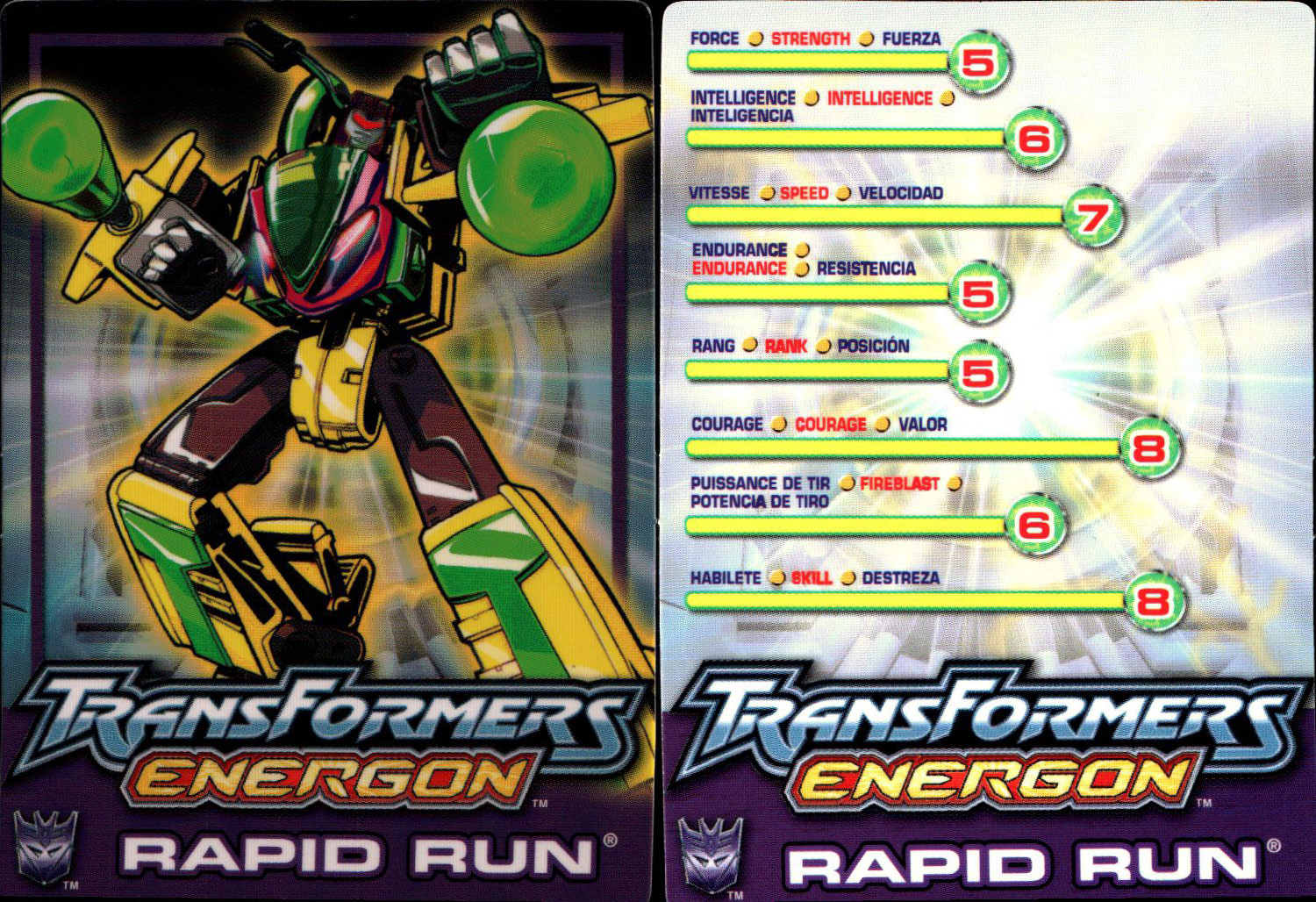 Combat Class Rapid Run with Nightcruz and Nightscream (Transformers, Energon, Mini-Con ...